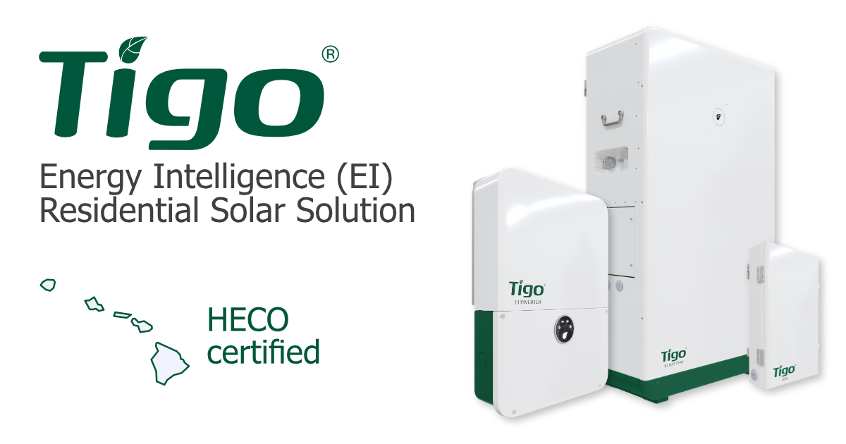 Tigo Energy Receives Hawaiian Electric Certification for Energy Intelligence Residential Solar ...